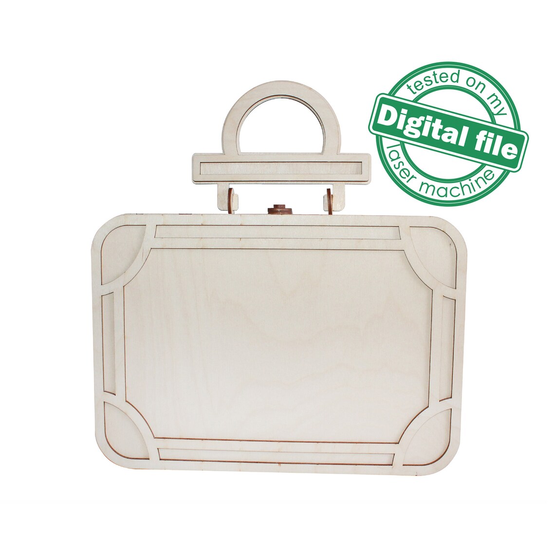 DXF SVG Files for Laser Retro Wooden Suitcase Vintage - Etsy