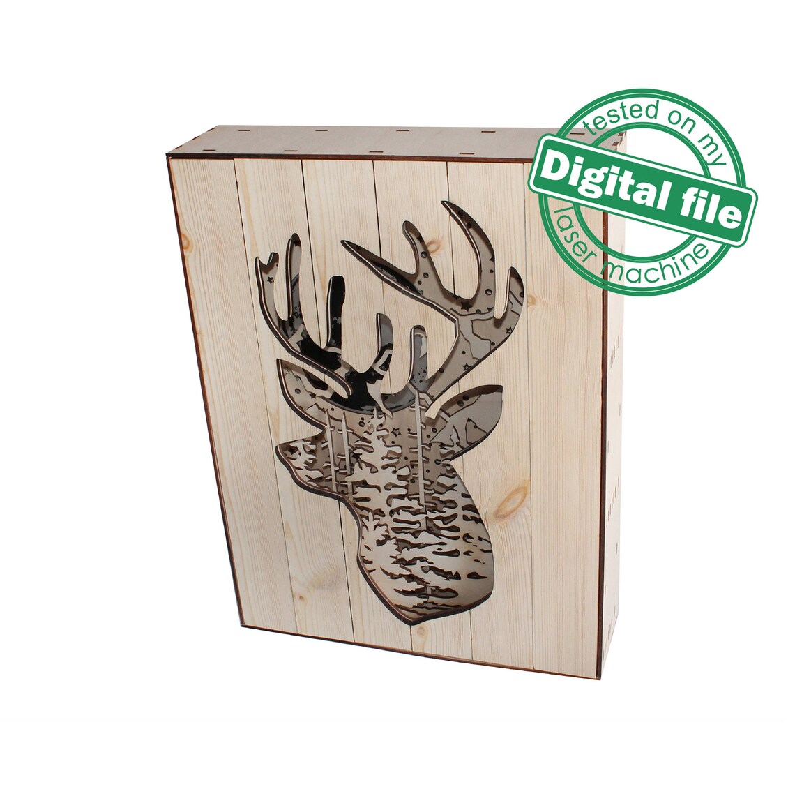 DXF SVG Files for 3D Laser Cut Large Wood Shadow Box - Etsy