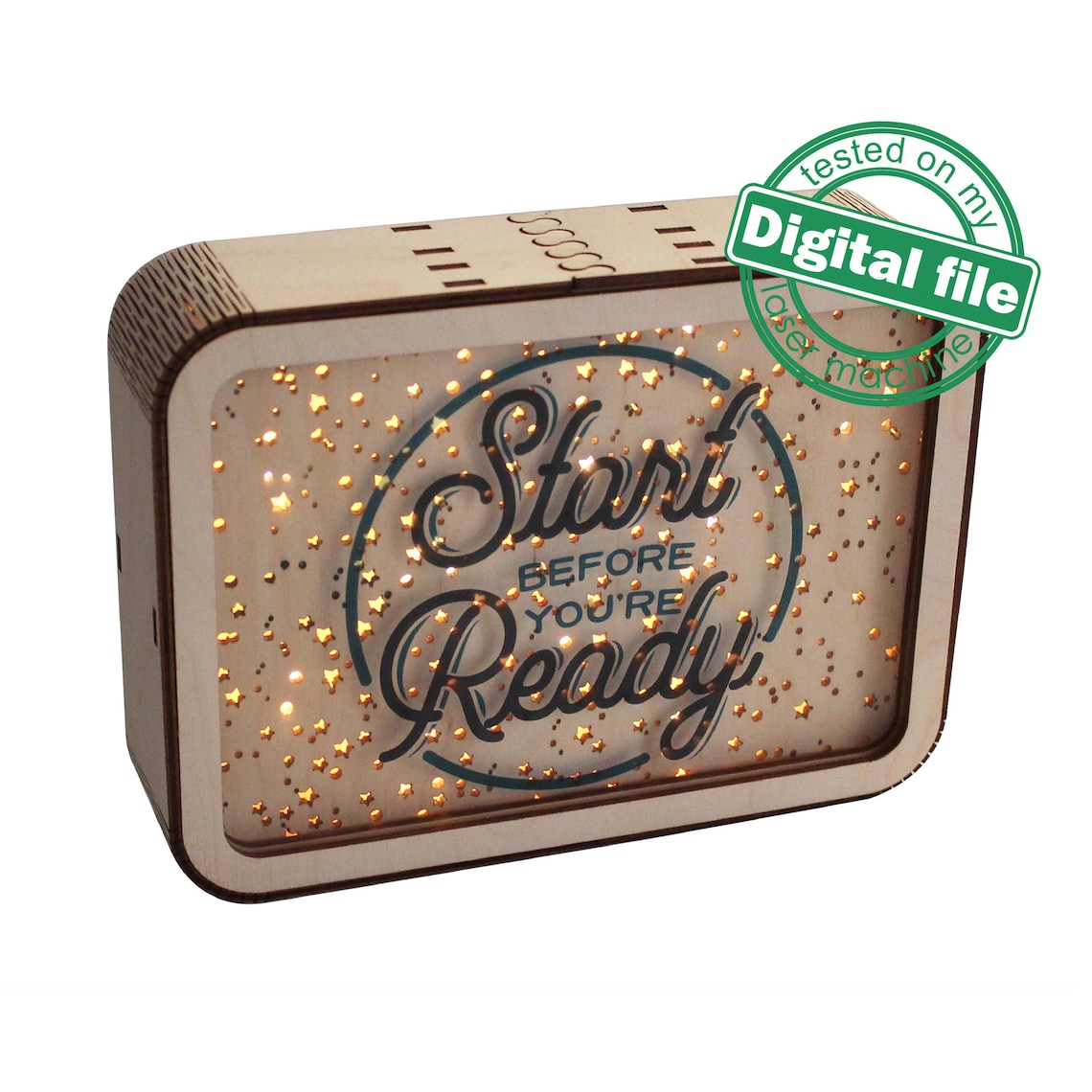 DXF SVG Files for Laser Light Box Template Interchangeable - Etsy