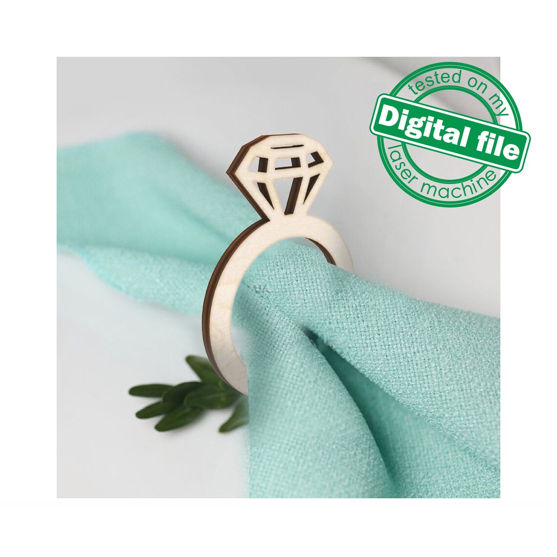 7 Designs Napkin Rings Svg Dxf Pdf Ai Cdr Formats Cricut - Etsy