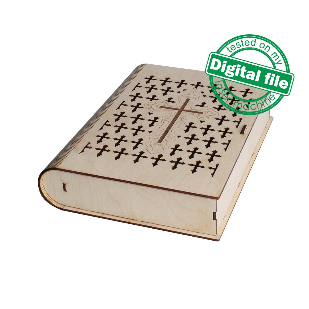 Holy Bible Gift Book Box Laser Cut Files: SVG, DXF, PDF (1/8 Inch) - Etsy