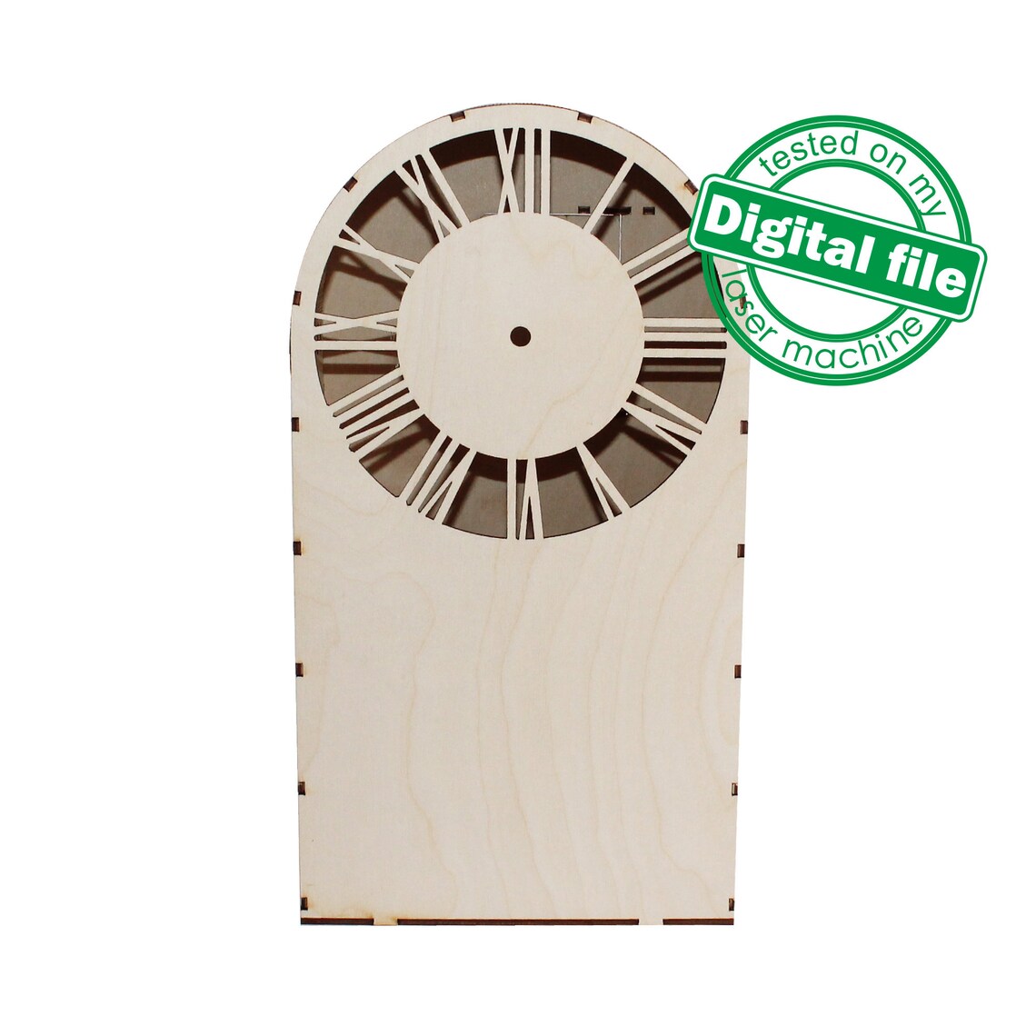 DXF, SVG Files for Laser Unique Modern Clock Paris, Night Lamp ...