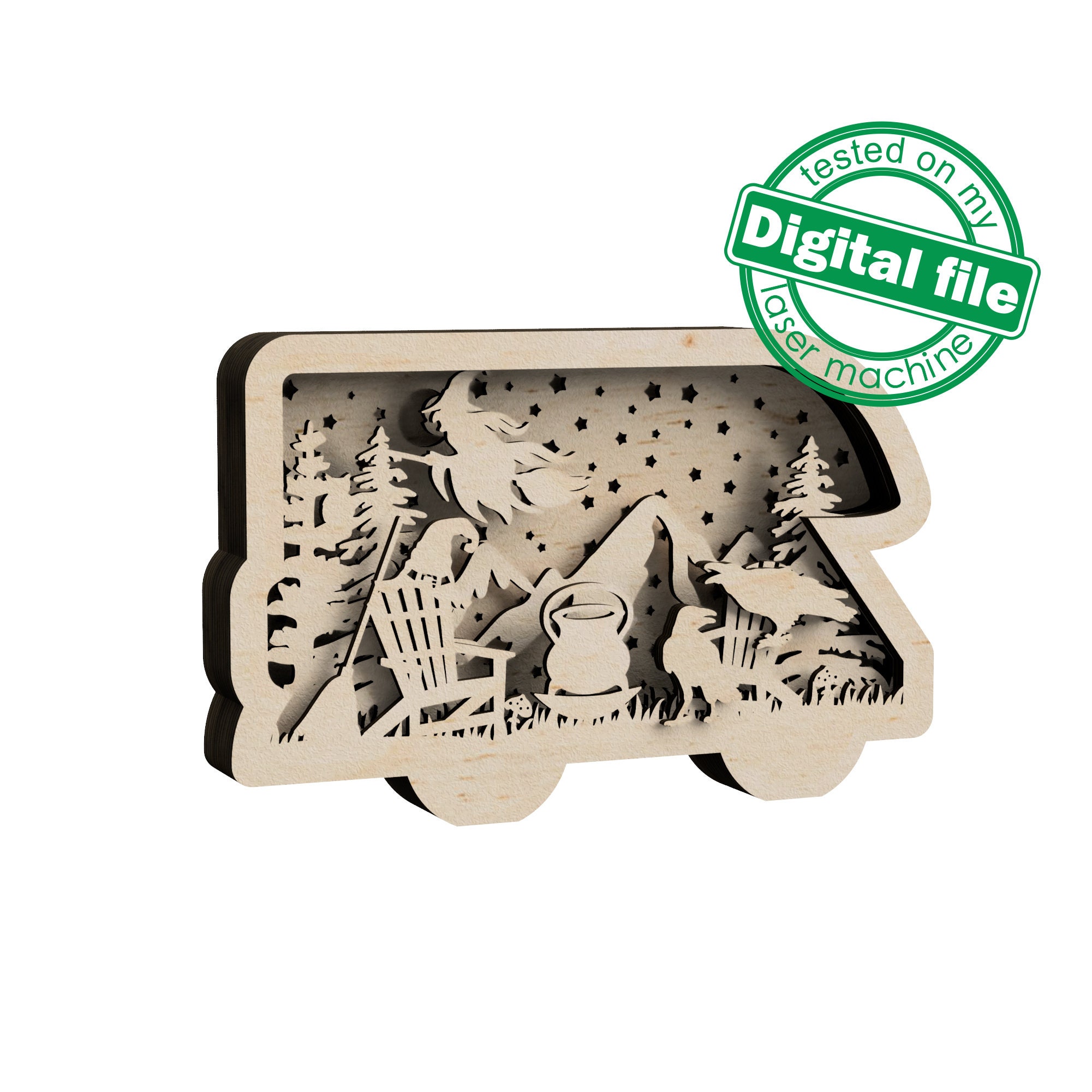 DXF, SVG Files for Laser Light Box Alcove Motorhome Seasons ...