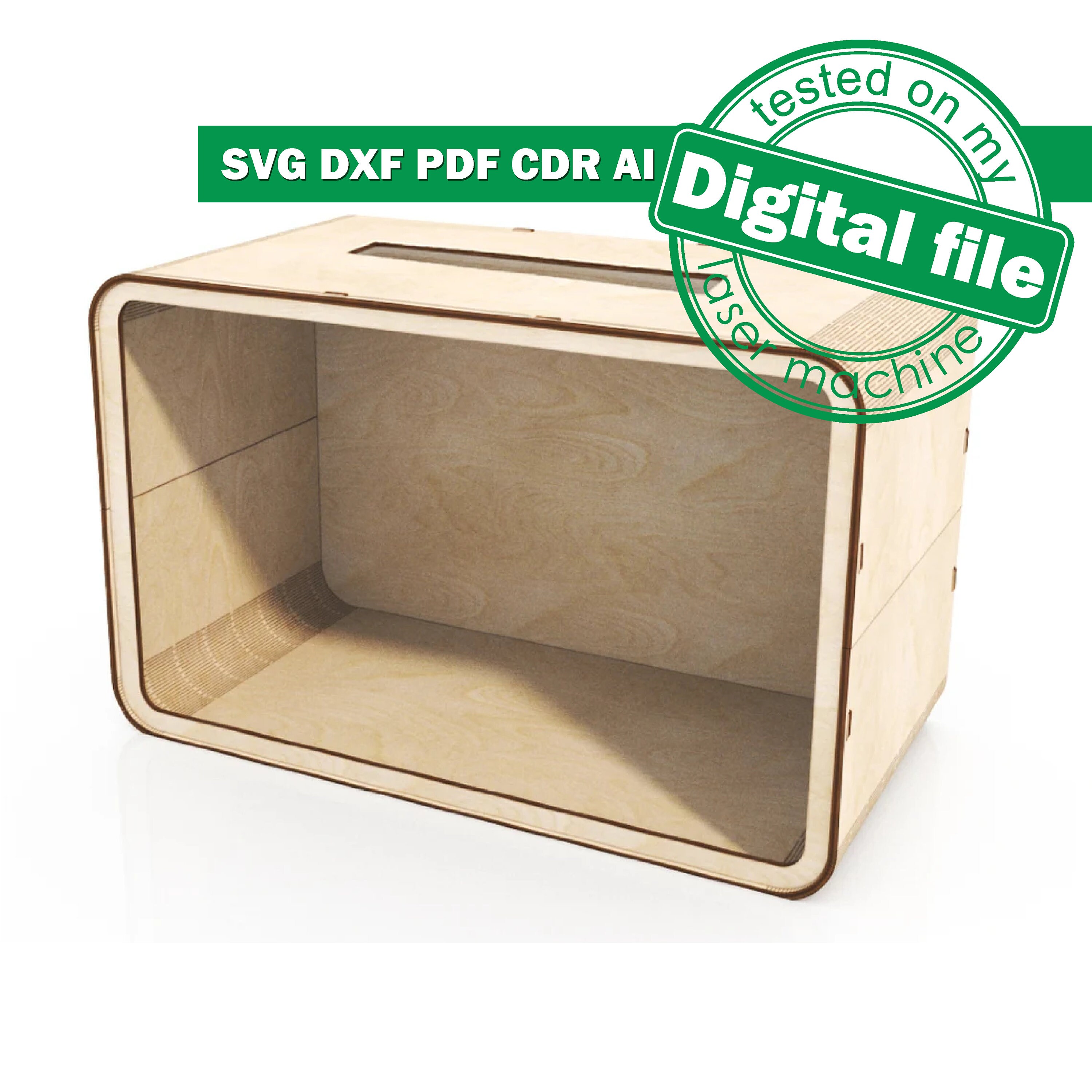 DXF SVG Files for Laser Wedding Card Box Mr&mrs Money Box | Etsy Australia