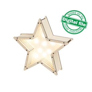 DXF, SVG Files for Laser, DIY Marquee Star Light, Lightbox Romantic in ...