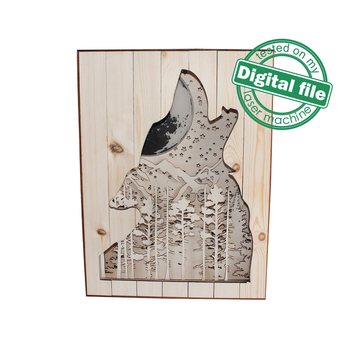 DXF SVG Files for 3D Laser Cut Large Wood Shadow Box - Etsy Canada