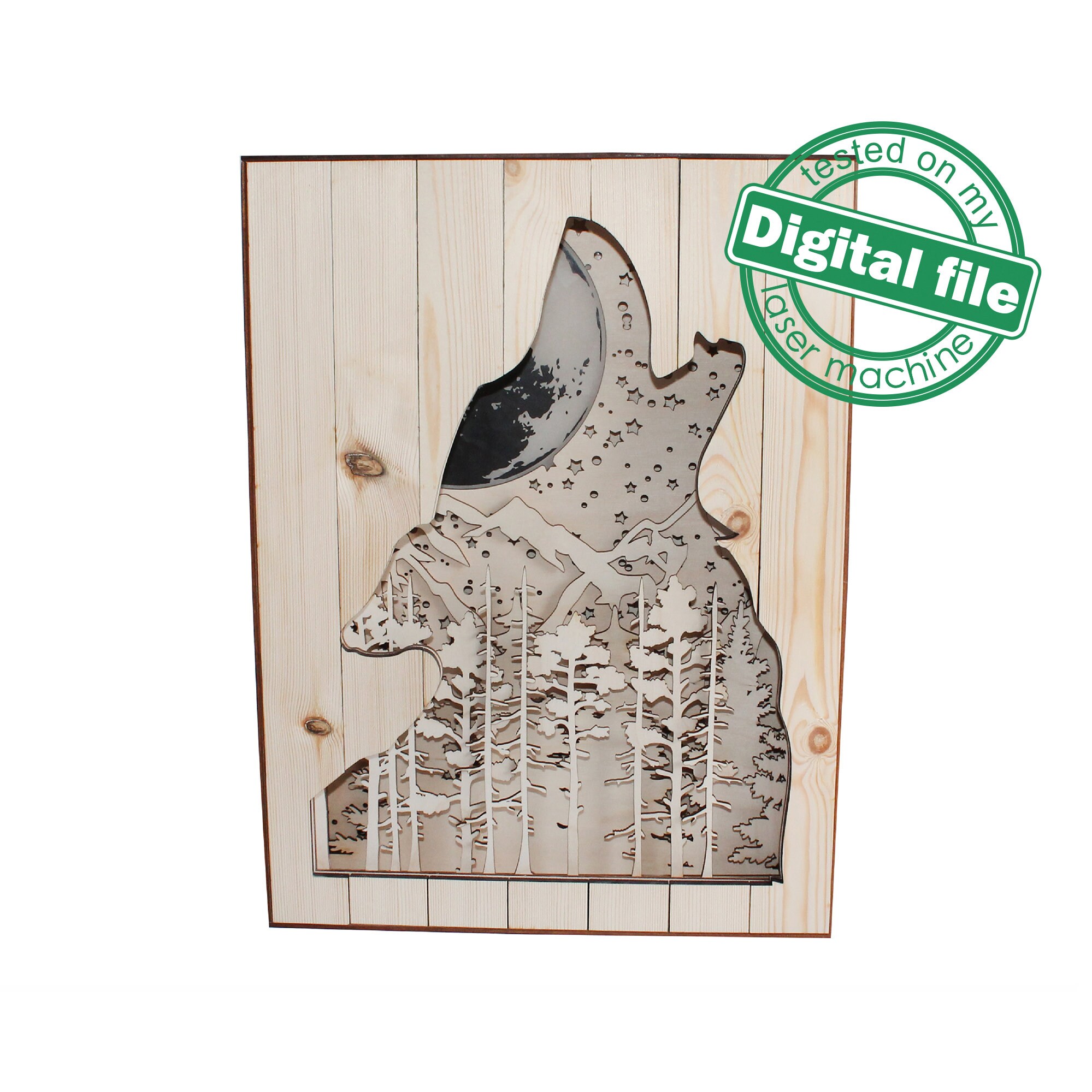DXF SVG Files for 3D Laser Cut Large Wood Shadow Box - Etsy Canada