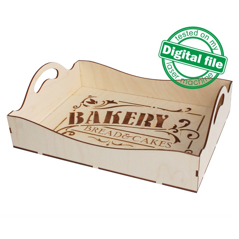 DXF SVG Files for Laser Tray Engraved Sign Bakery Bread - Etsy