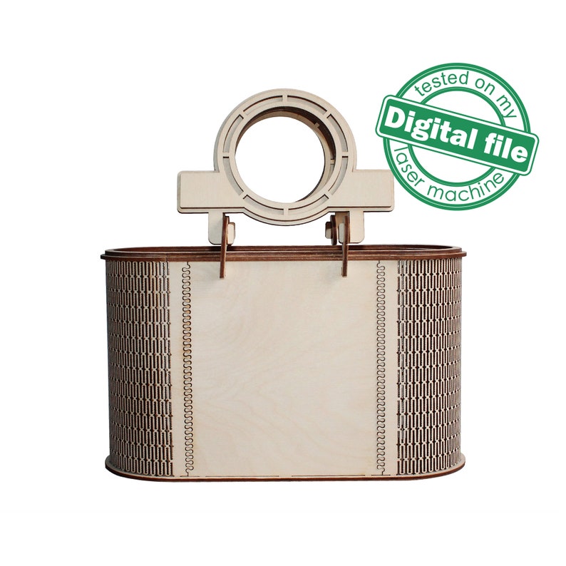 DXF SVG Files for Laser Wooden Handbag Retro Pattern Mother - Etsy
