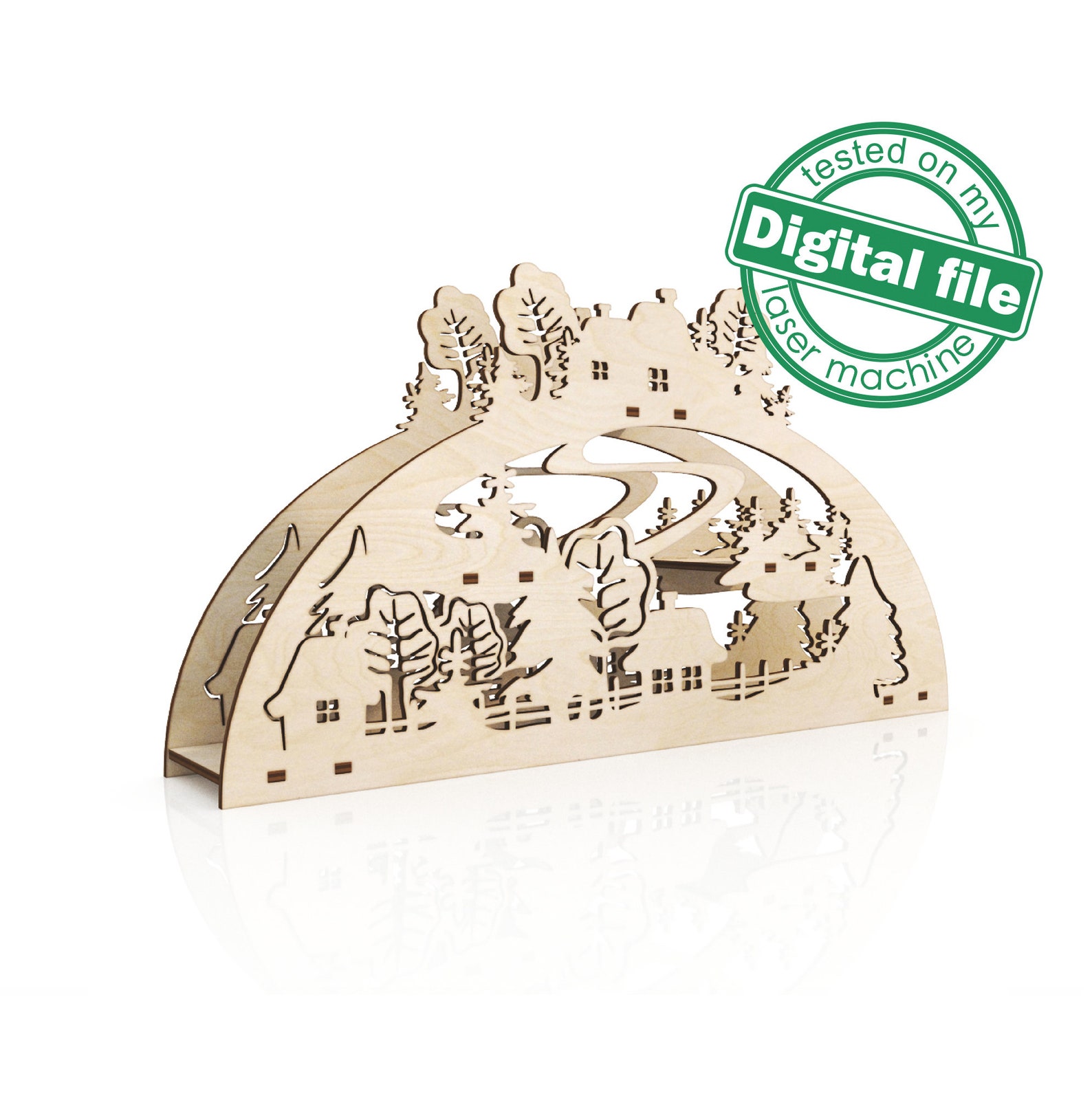 DXF, SVG Files for Laser Tea Candle Holders, Centerpiece, Light-up ...