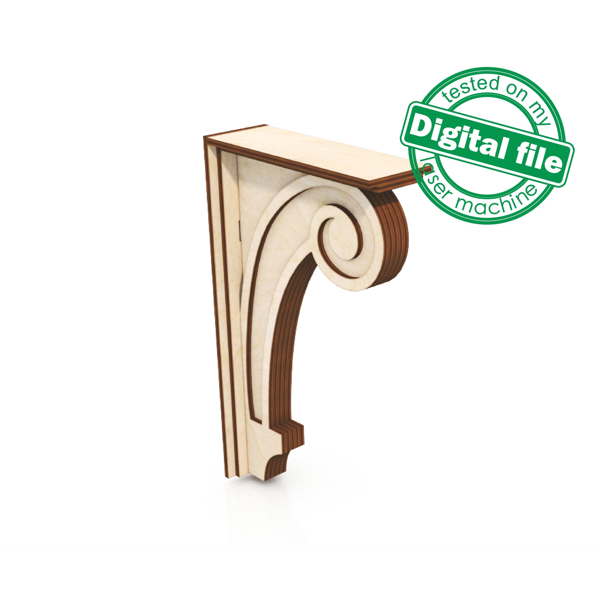 DXF SVG Files for Laser Decorative Rustic Corbel Home Decor - Etsy