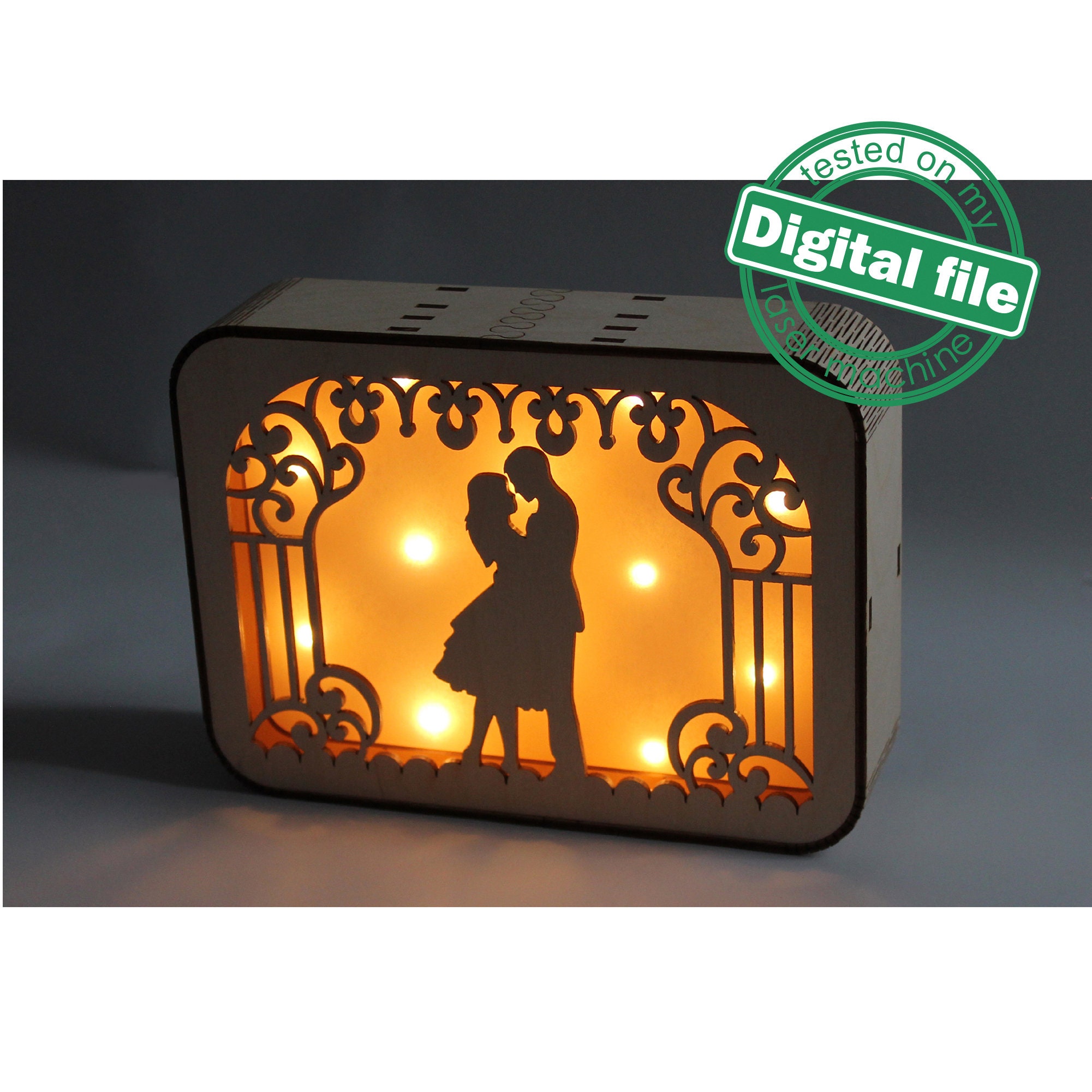 DXF SVG Files for Light Box Two Interchangeable Panels St. - Etsy
