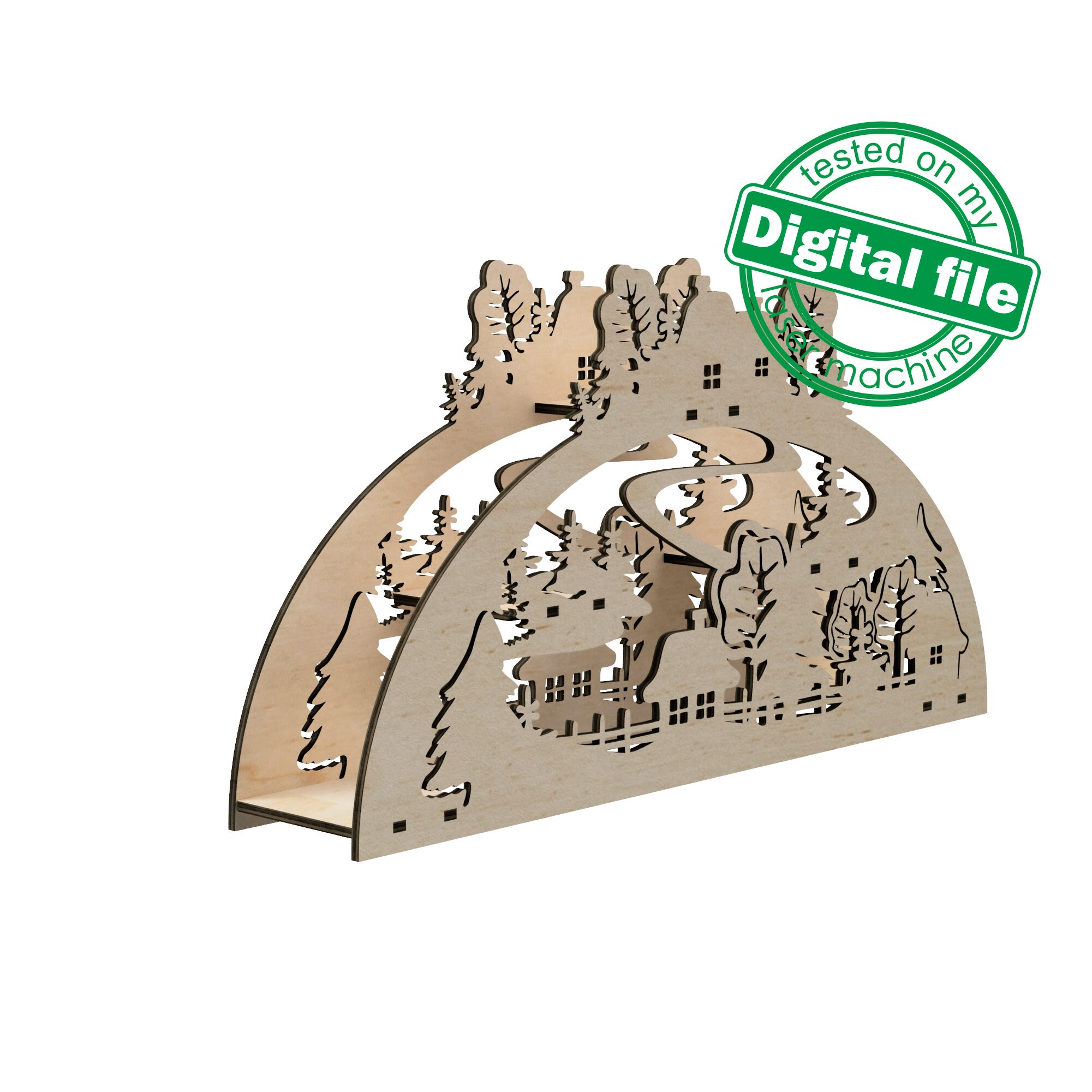 DXF, SVG Files for Laser Tea Candle Holders, Centerpiece, Light-up ...
