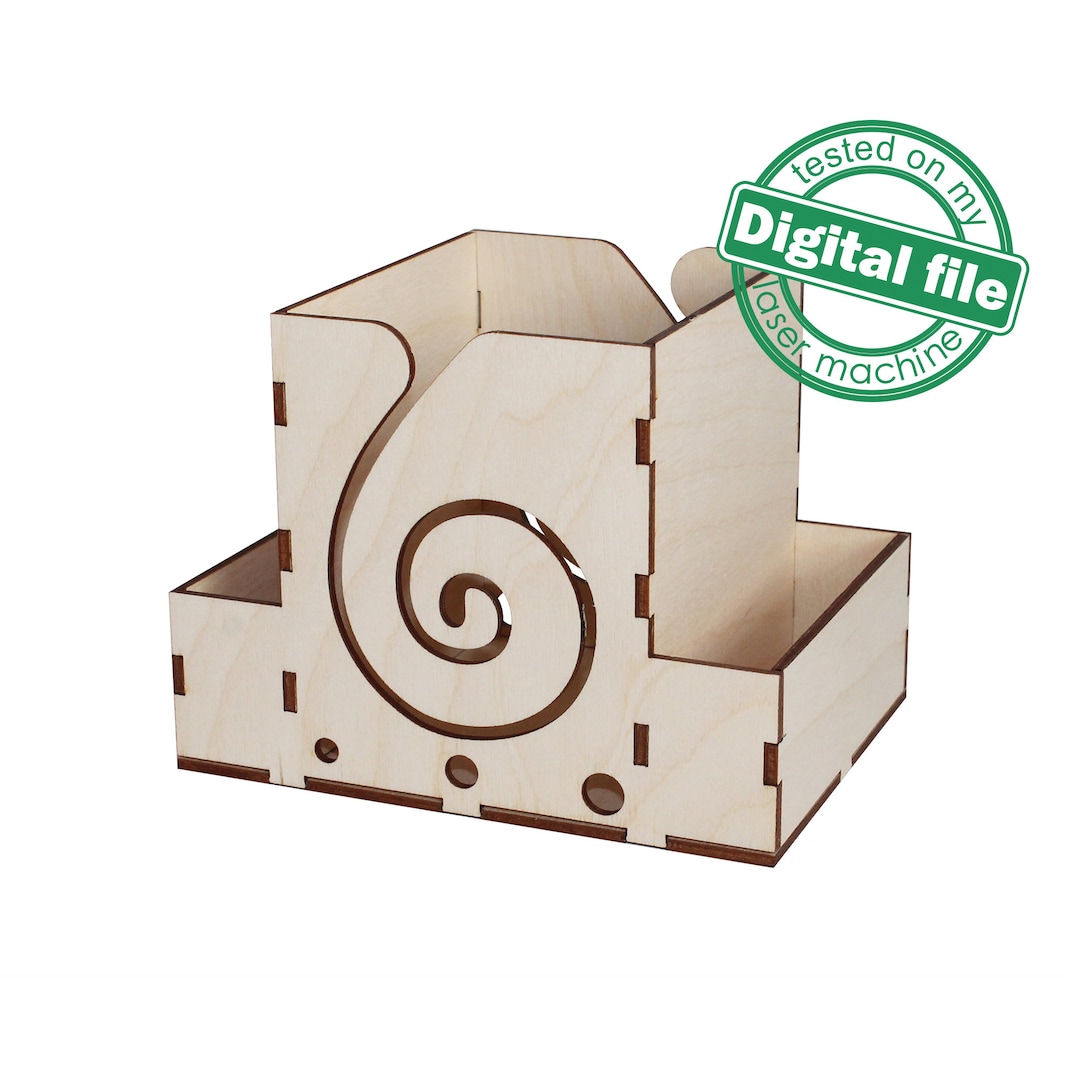 DXF, SVG Files for Laser Yarn Box, Crochet Storage Box, Knitting Yarn ...