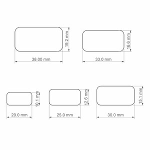 Basic Shapes Rectangle, 5 Sizes, Digital STL File for 3D Printing ...