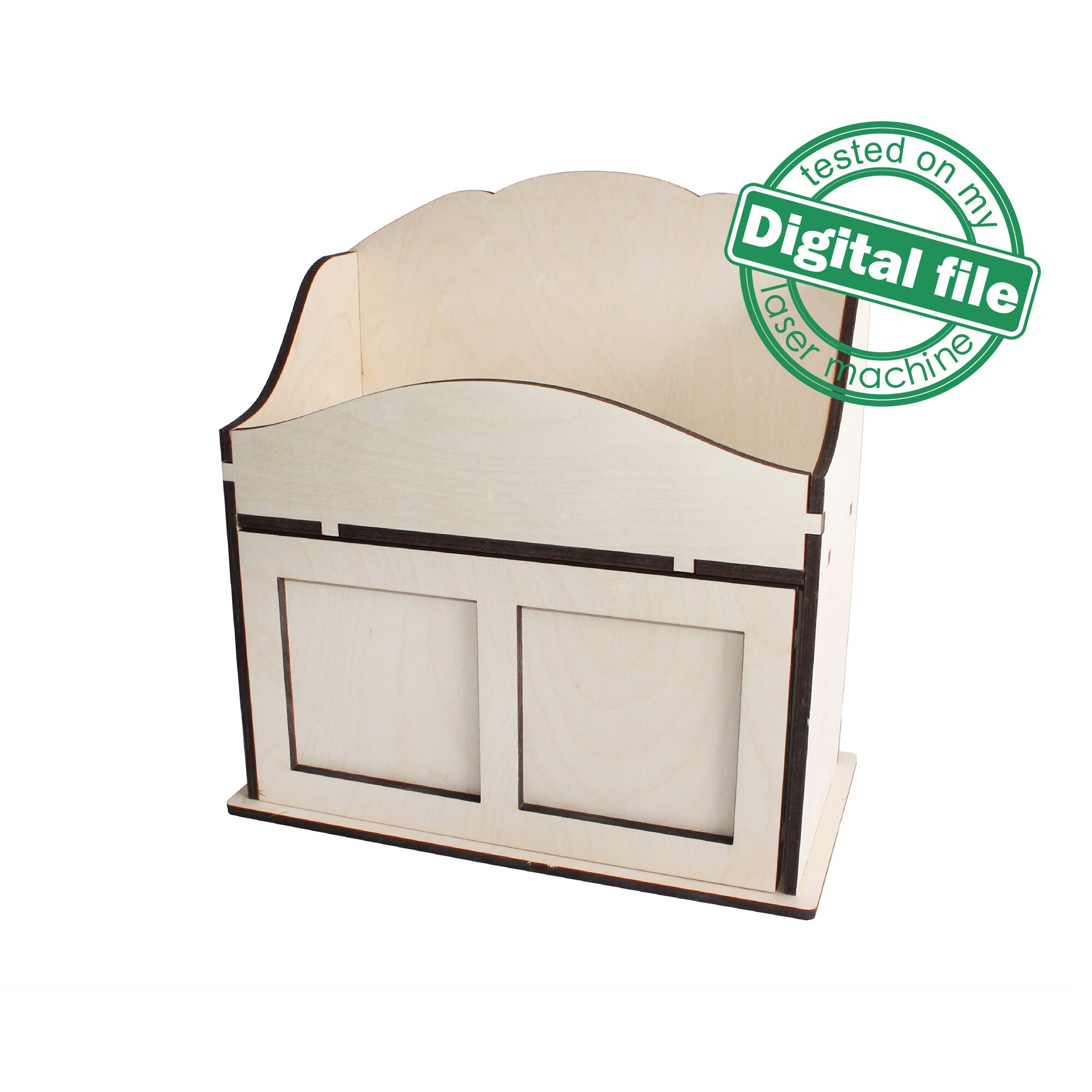 DXF SVG Files for Laser Desktop Storage Box With Drawer King - Etsy