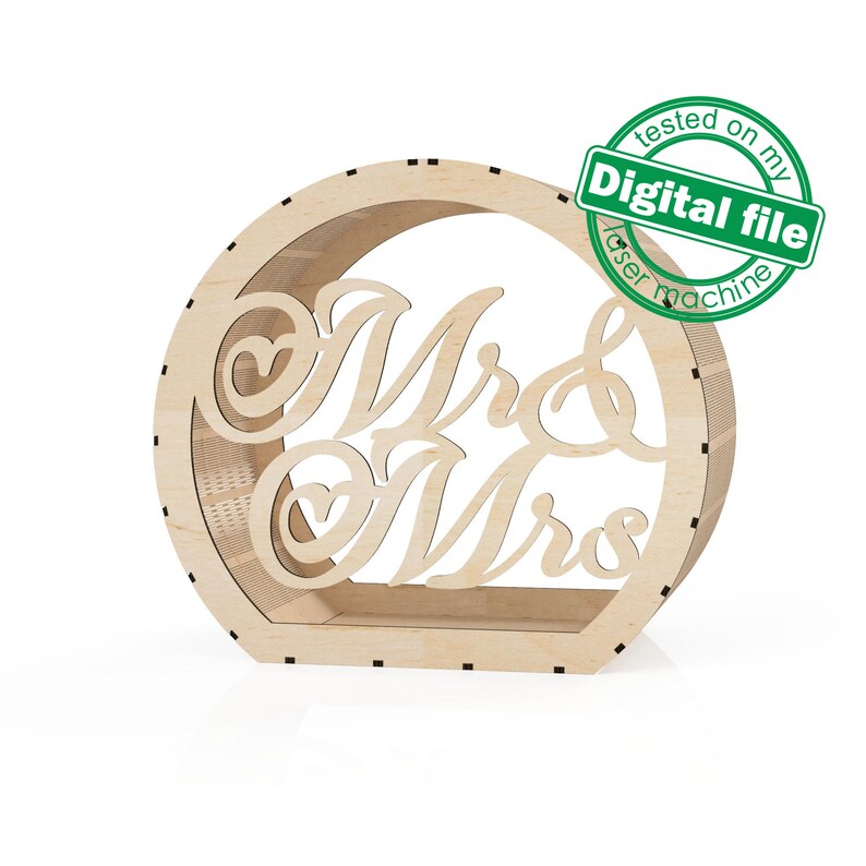 DXF SVG Files for Laser Personalized Ring Wedding Card Box - Etsy