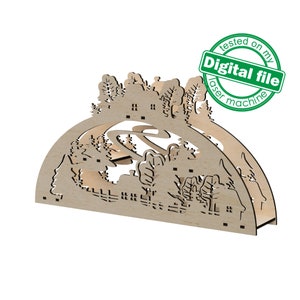 DXF, SVG Files for Laser Tea Candle Holders, Centerpiece, Light-up ...