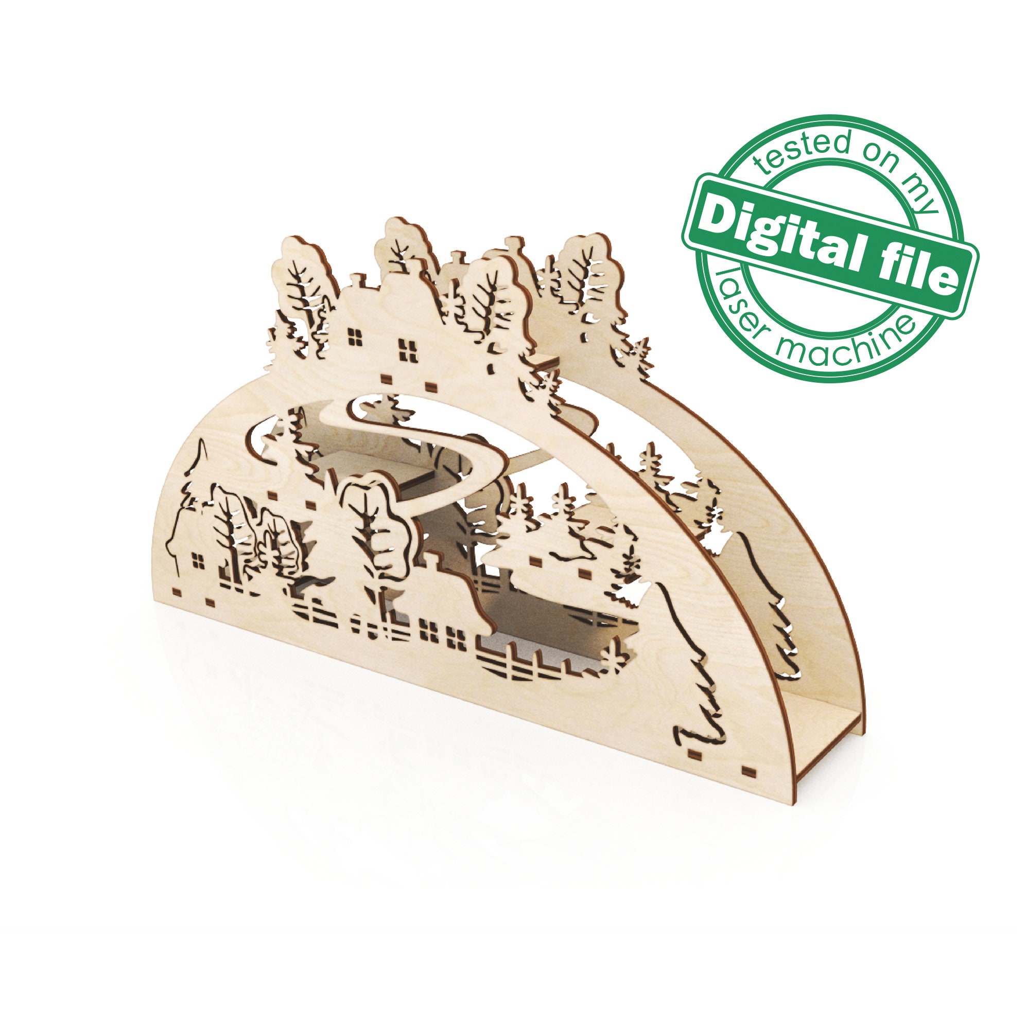 DXF, SVG Files for Laser Tea Candle Holders, Centerpiece, Light-up ...