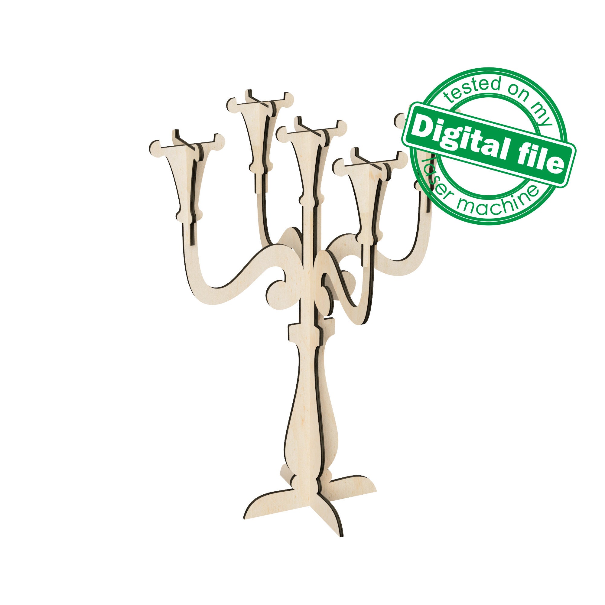 DXF, SVG Files for Laser Tea Сandle Holder, Vector Project, Glowforge ...