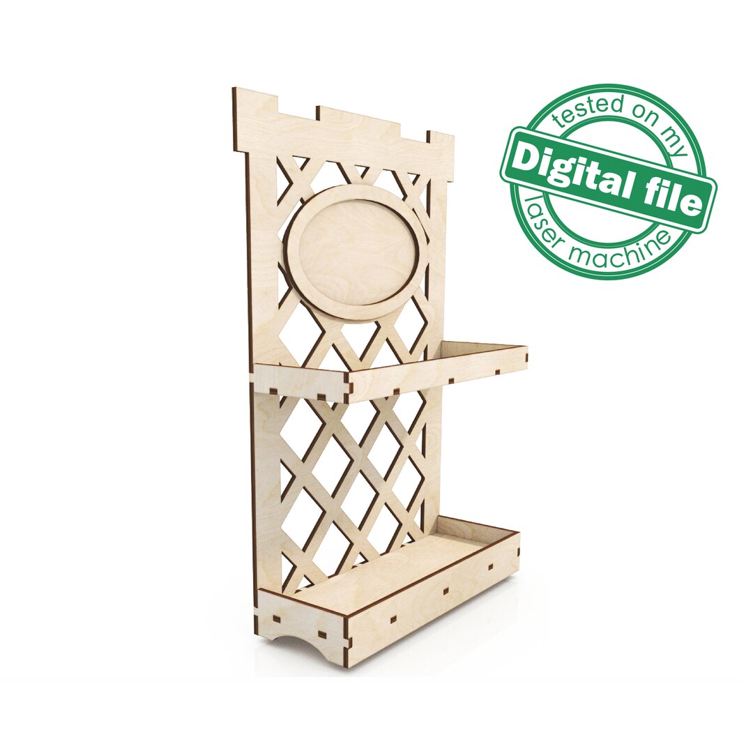 SVG, DXF, PDF Laser Cut Files Tiered Tray, Farmhouse Rectangular Open ...