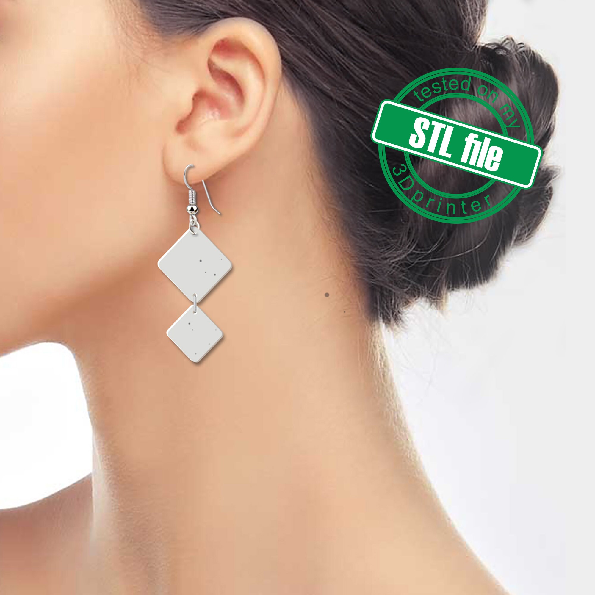 Basic Shapes Square 5 Sizes Digital STL File for 3D - Etsy