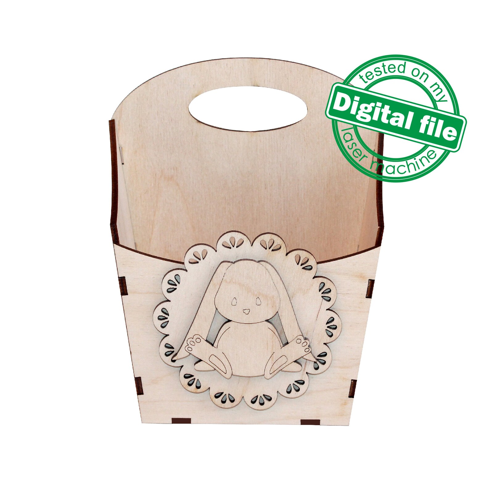 Laser Cut Easter Bunny Box SVG DXF Files (digital Download) - Etsy