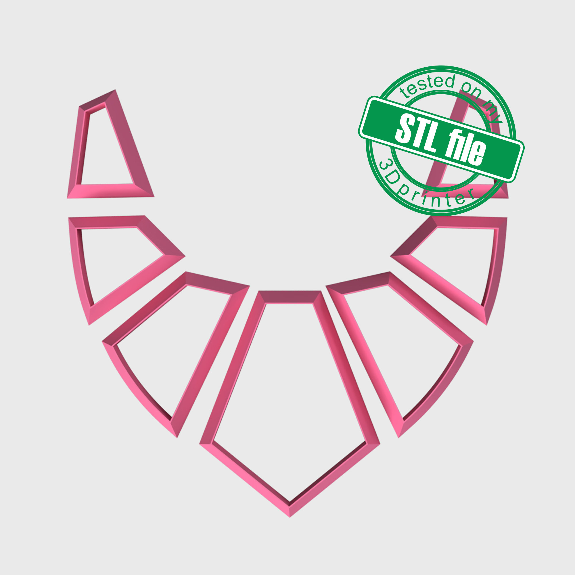 Full Neck Geometric Style 1 Digital STL File for 3D - Etsy