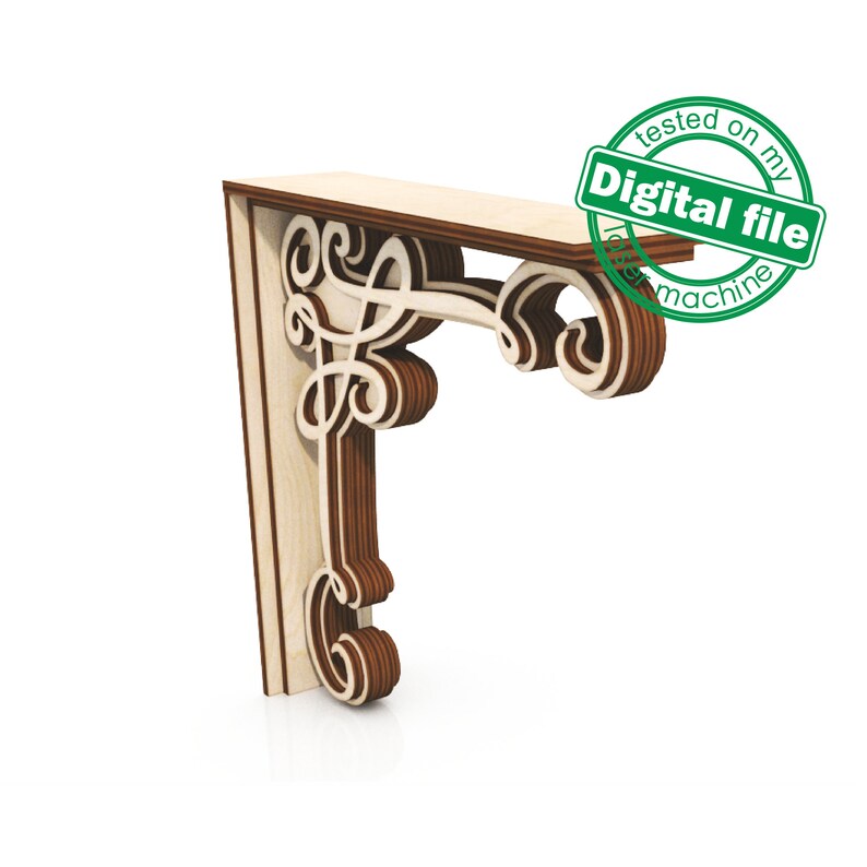 DXF SVG Files for Laser Decorative Rustic Corbel Home Decor | Etsy