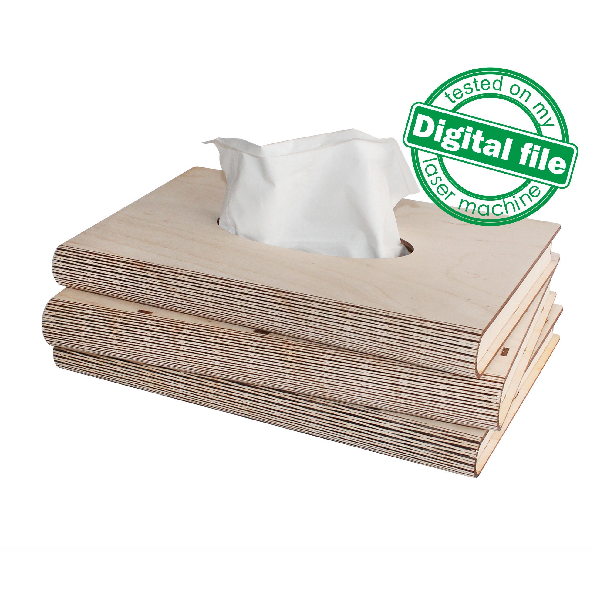 DXF SVG Files for Laser Retro Wood Book Shape Tissue Box - Etsy Australia