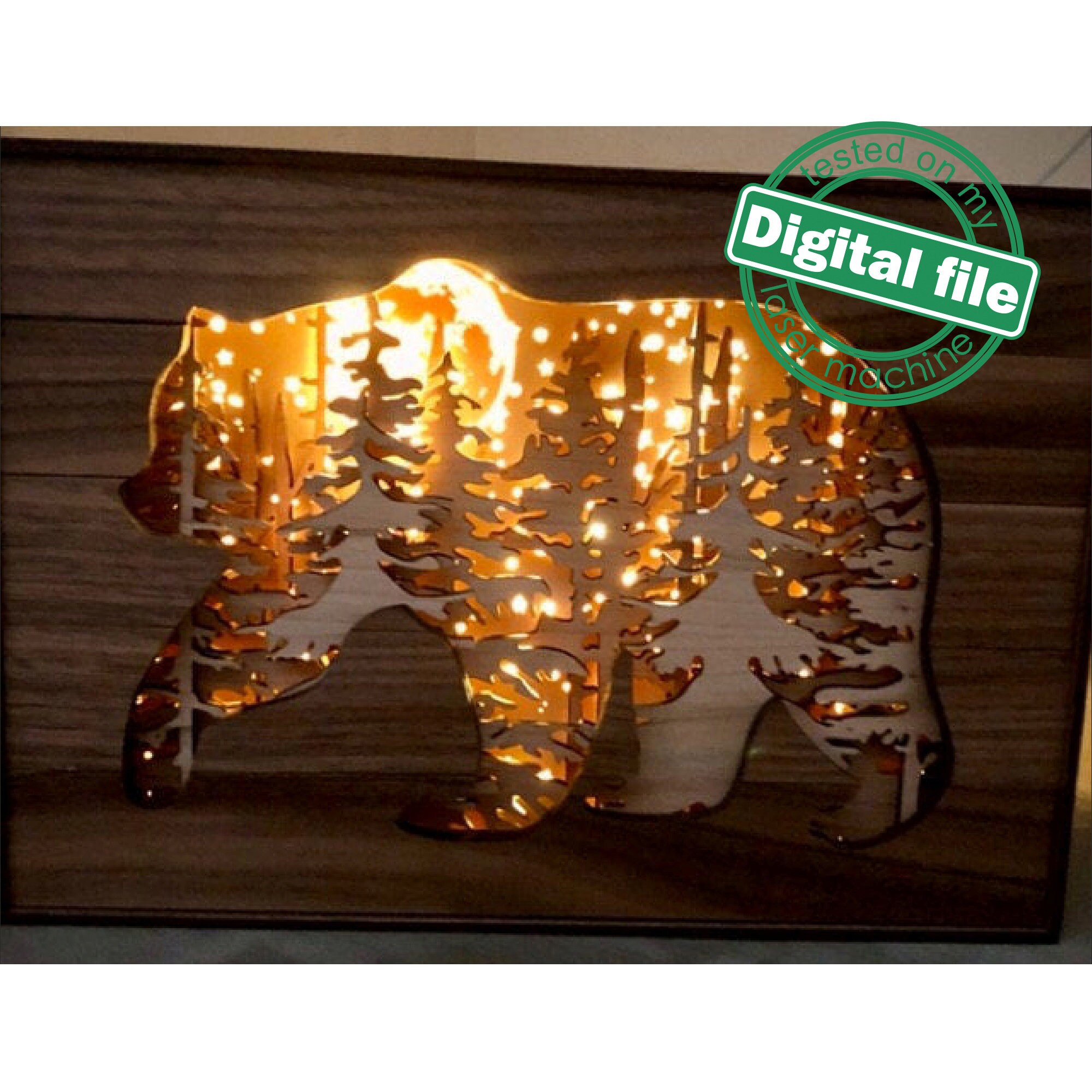 DXF SVG Files for 3D Laser Cut Large Wood Shadow Box - Etsy