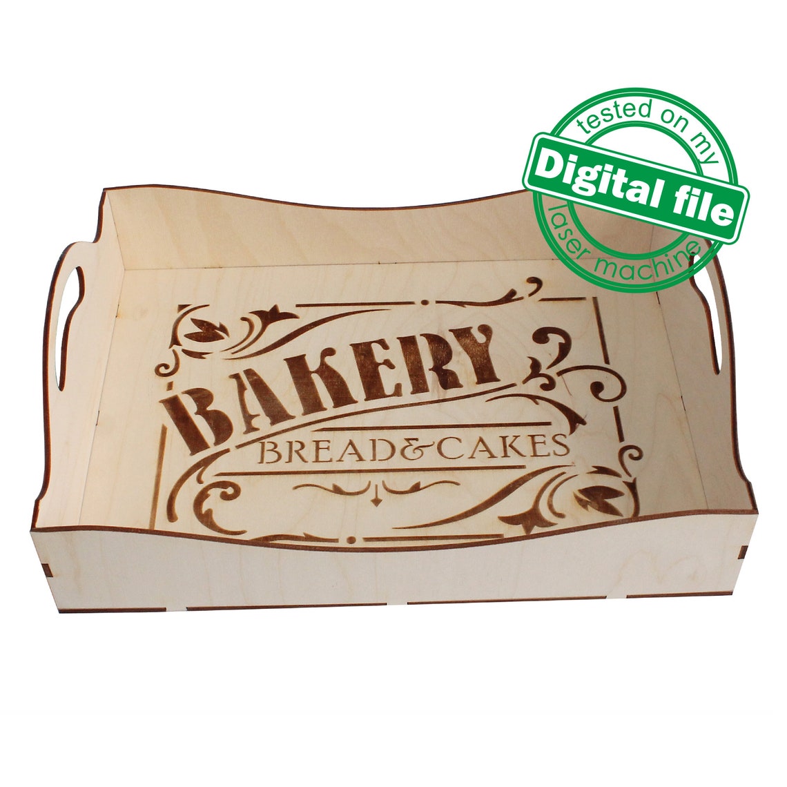 DXF SVG Files for Laser Tray Engraved Sign Bakery Bread - Etsy