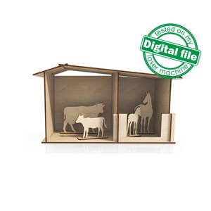 DXF, SVG Files for Laser Big Set Barnyard Cutout, Shape, Farm, Nursery ...