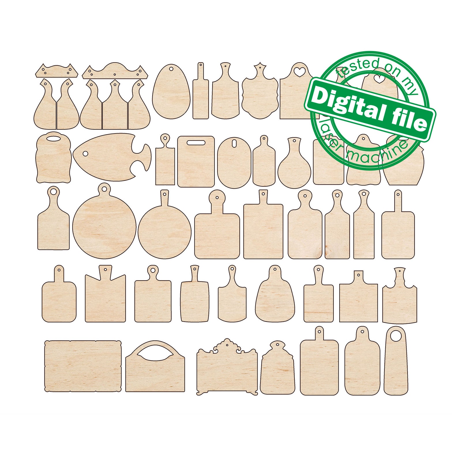 SVG, DXF, PDF Farmhouse Cutting Board, Boards for Serving Dishes ...