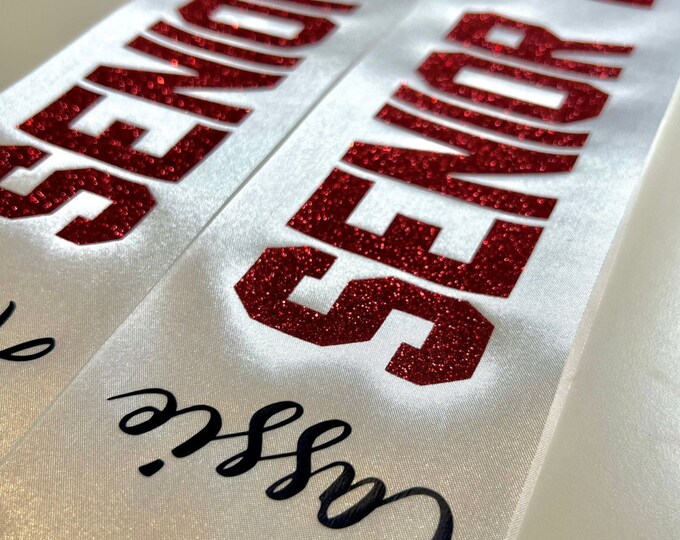 Custom Sash, College Sash, Bridal Party Sash, Dance Team Sash, Custom ...