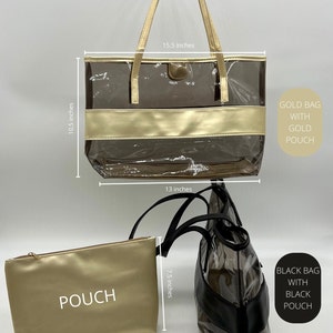 Custom Tote Bag, Custom PVC Tote, Clear PVC Bag, Bridesmaid Gift ...