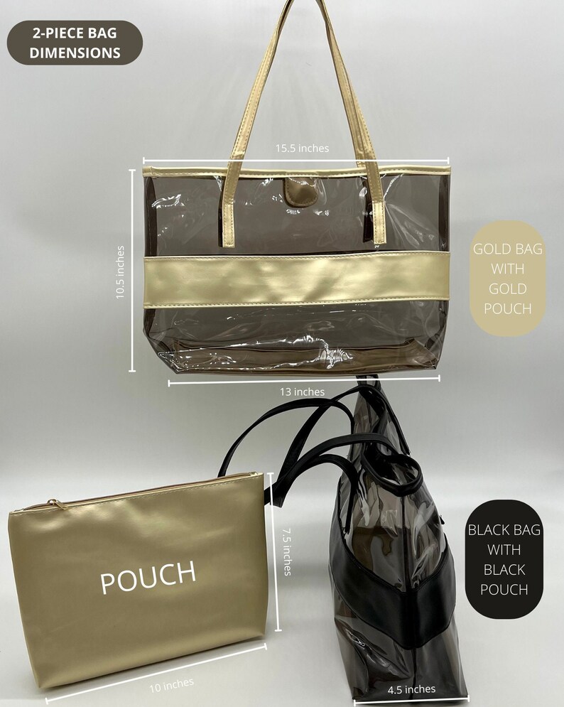 Custom Tote Bag Custom PVC Tote Clear PVC Bag Bridesmaid - Etsy