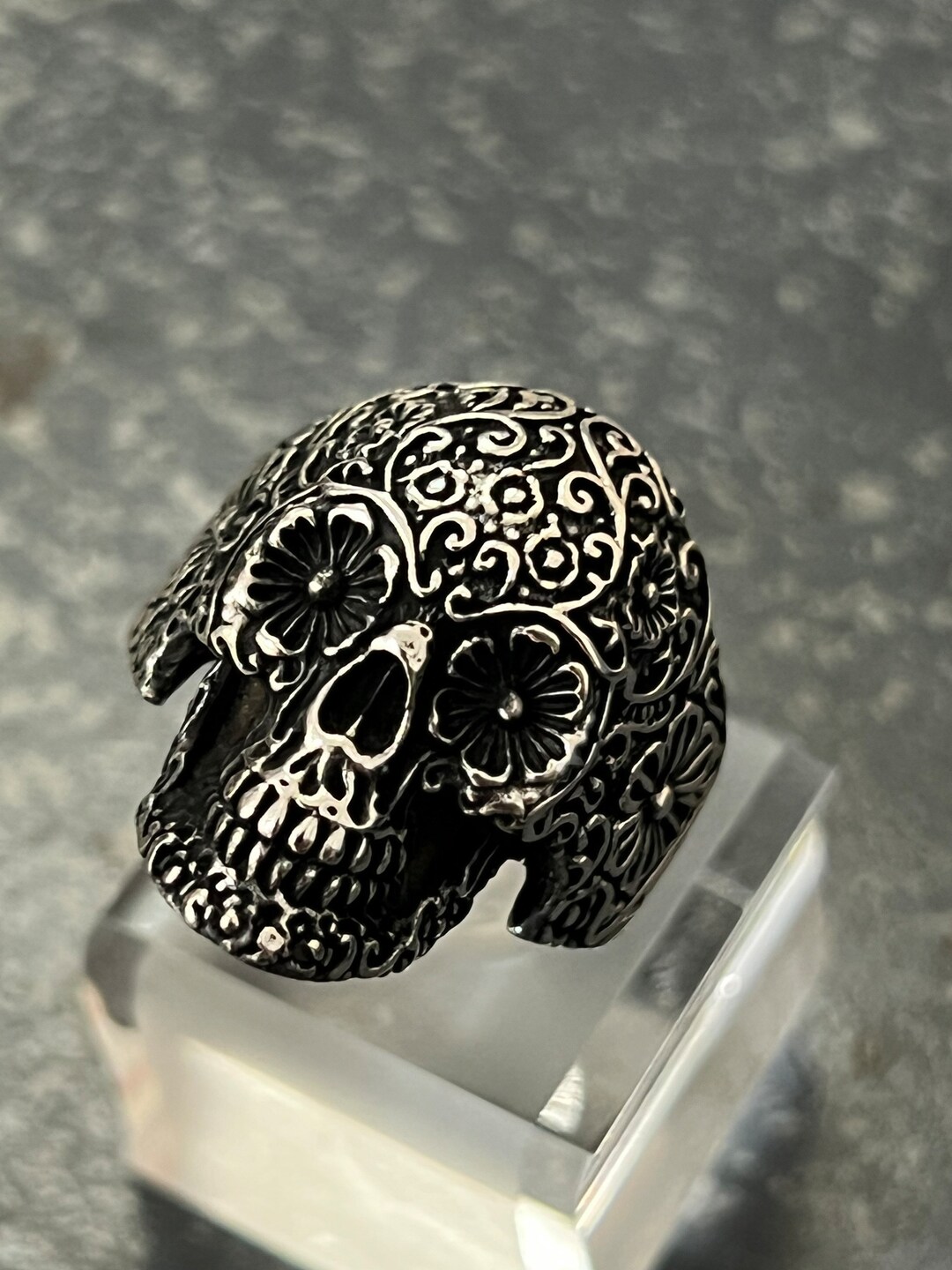 Sterling Sterling 925 Skull Ring Men Size 12 (15.8) Grams. - Etsy