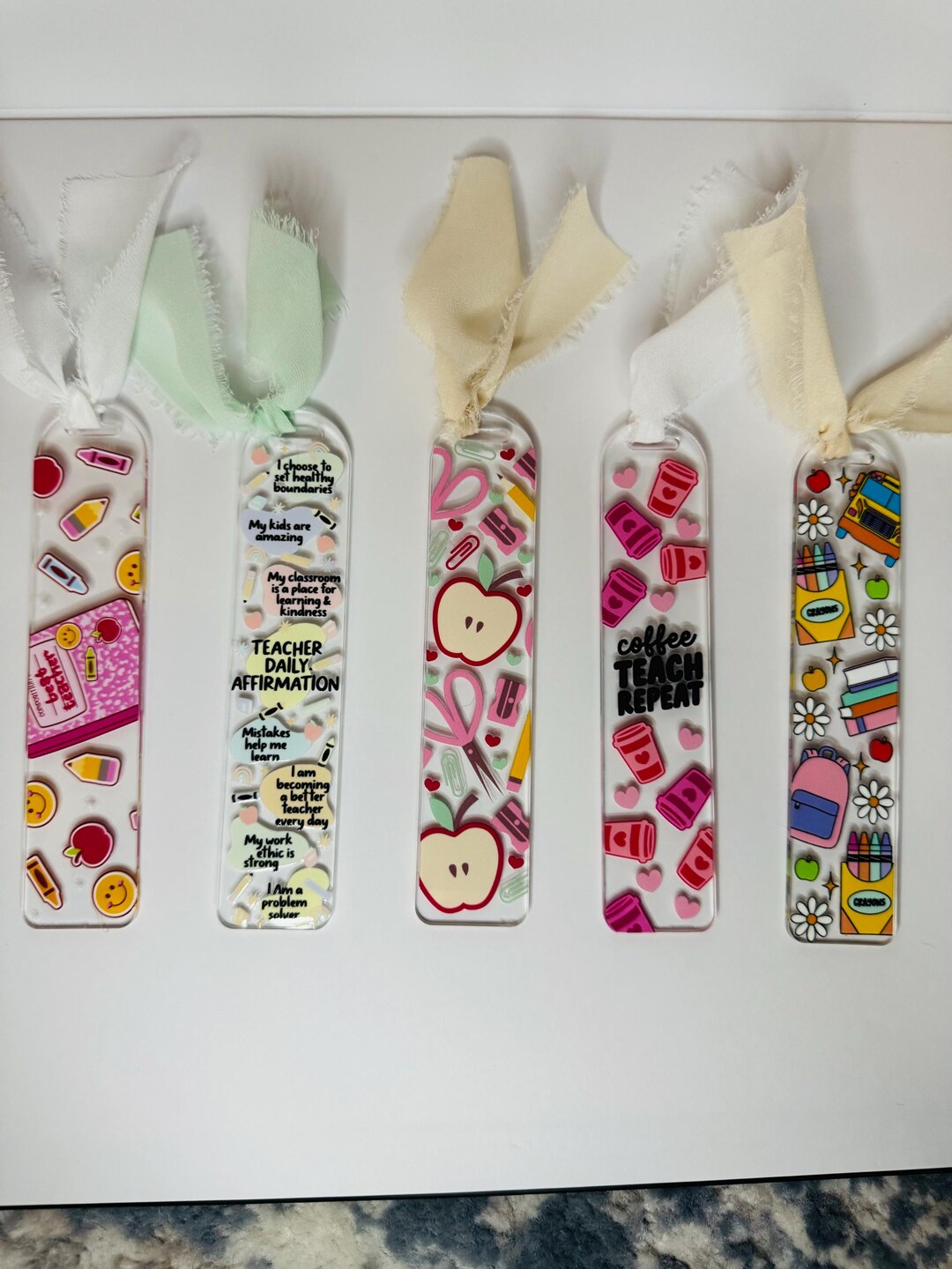 Teacher Bookmarks - School - Pencils - High Quality Acrylic Bookmark ...