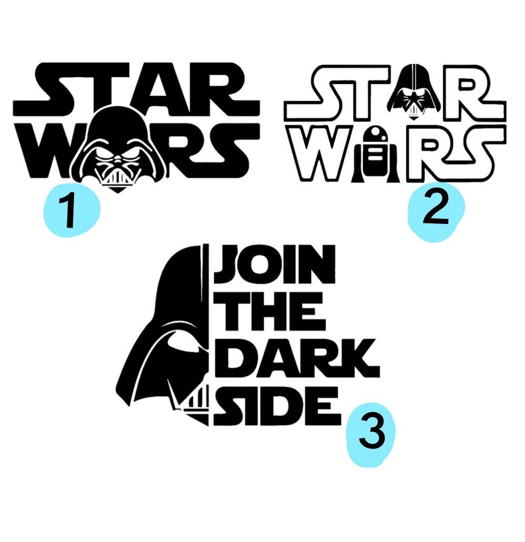 Star Wars - Join the Dark Side - Darth Vader Vinyl Stickers: Show Your ...