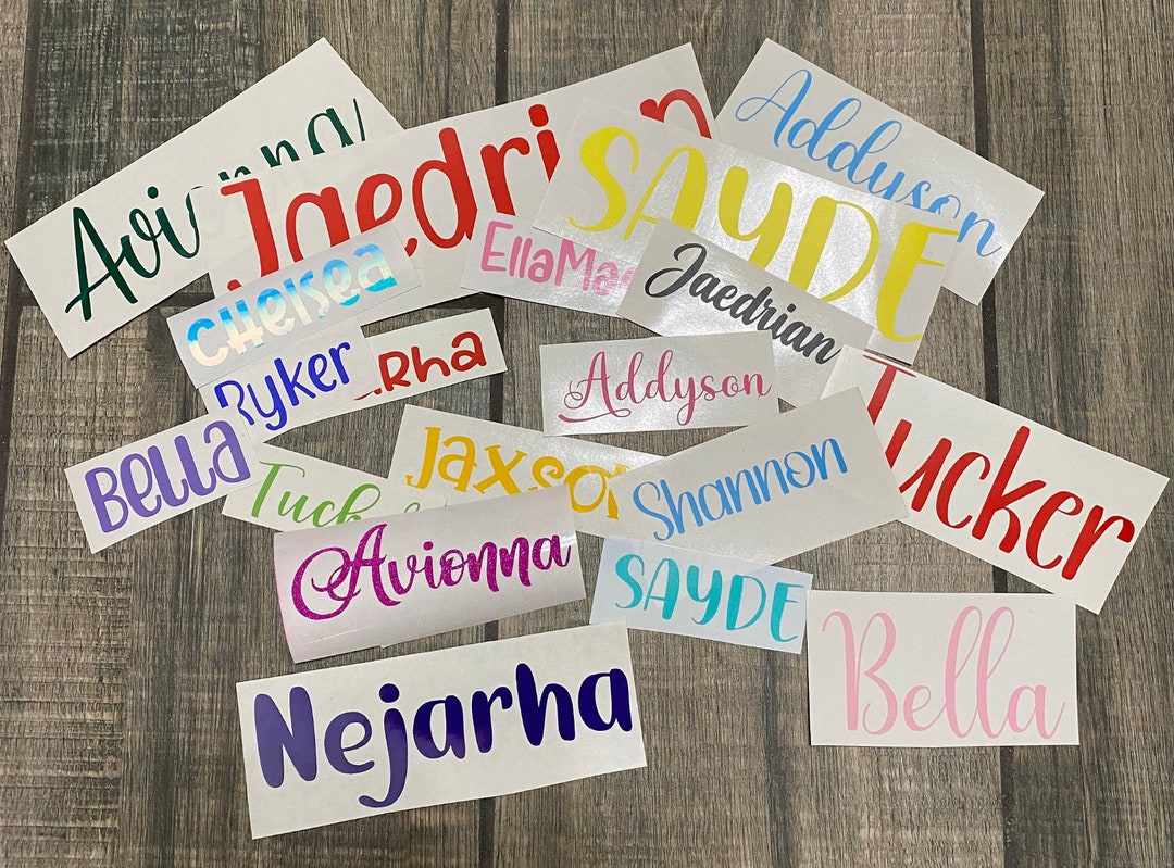 Custom Vinyl Text Decal for Labeling Pantry, Organizing, Windows ...