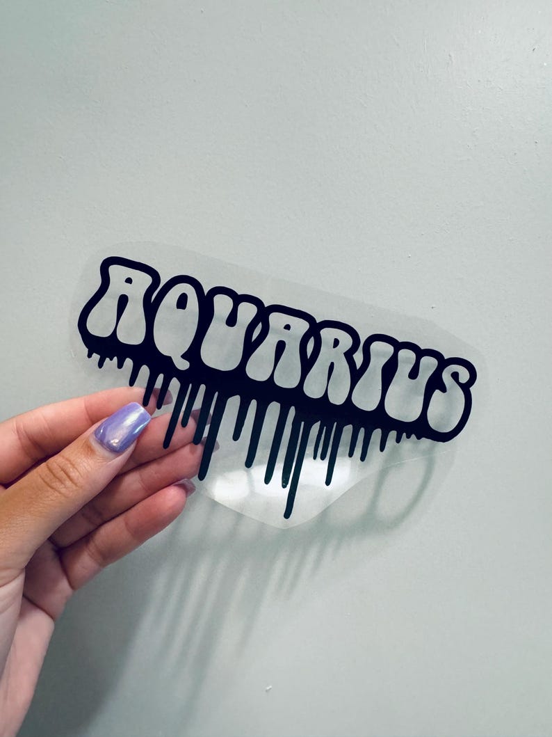 Zodiac Sign Drippy Effect 12 Birth Signs Sticker for Car, Water Bottles ...