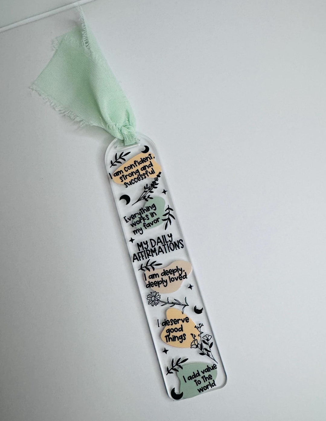 Daily Affirmations - Self Love - High Quality Acrylic Bookmark - 10 ...