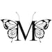 Alphabet Butterfly Initial - 40+ Colors - Butterfly Monogram - Initial ...