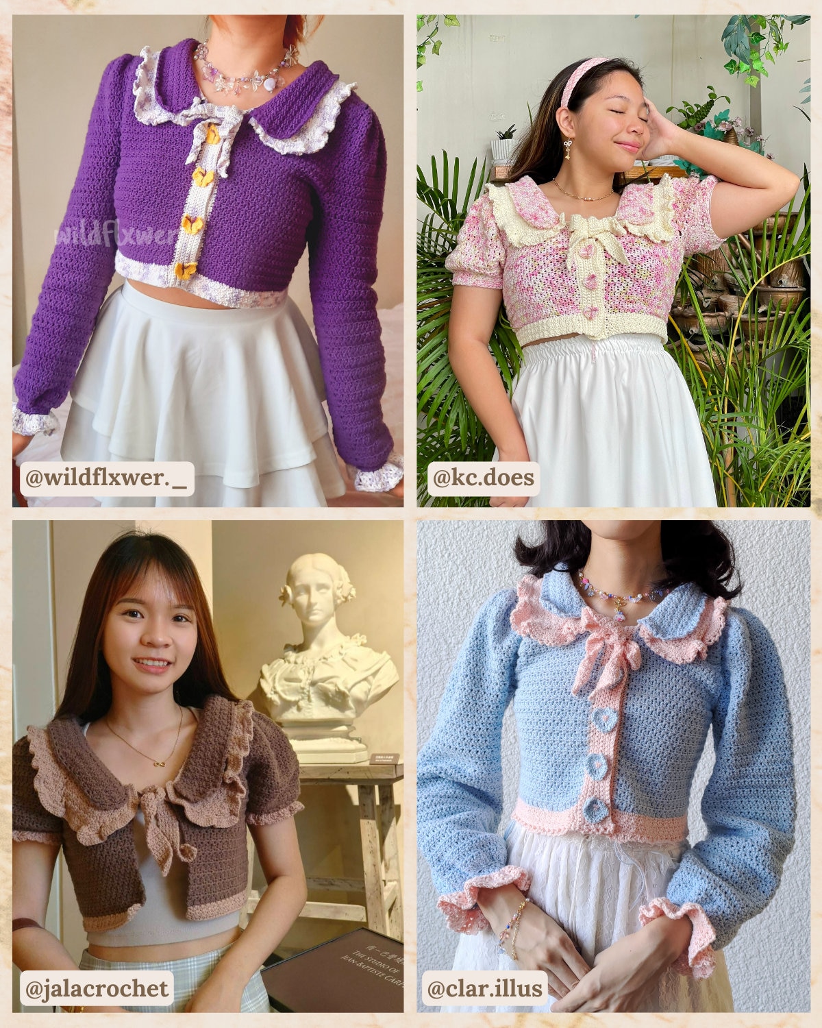 Harriet Vintage Cardi Written Crochet Pattern Crochet Cardigan - Etsy