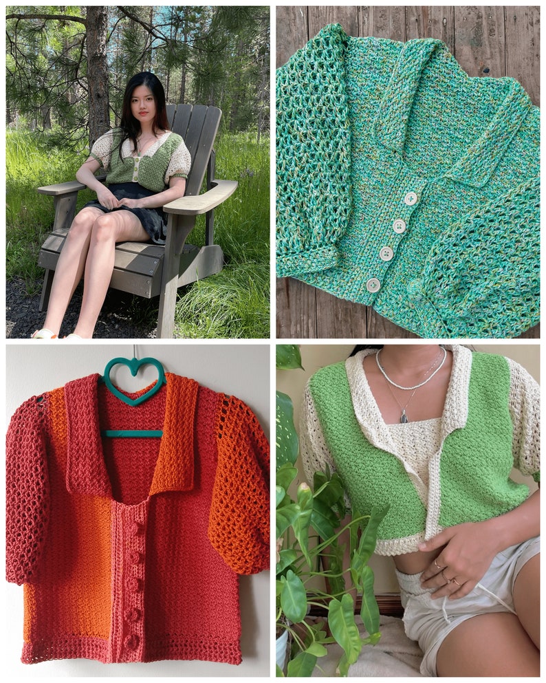 Dorothea Puff Blouse Written Crochet Pattern Crochet Blouse - Etsy