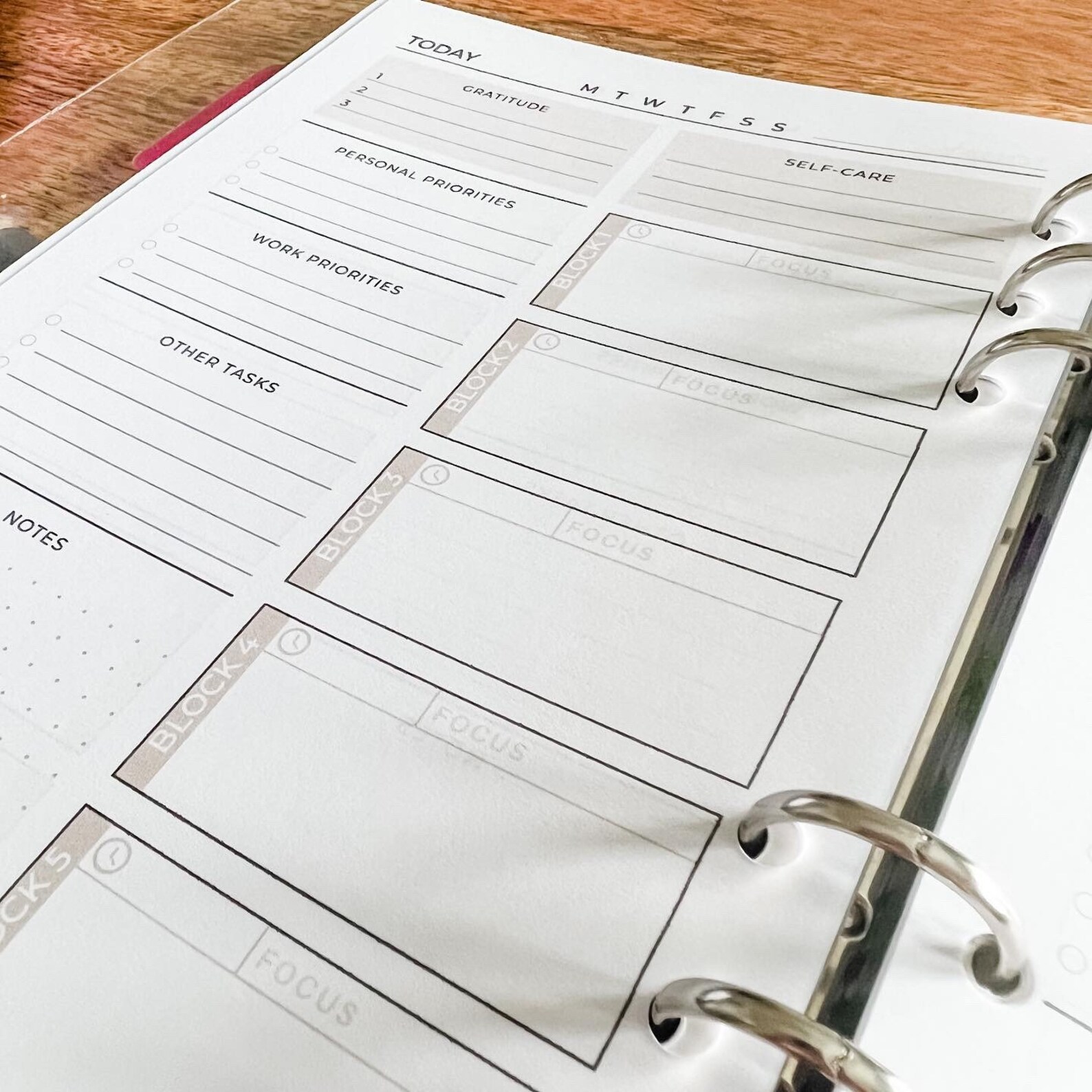 Printable Daily Time Block Planner Daily Planner Work - Etsy