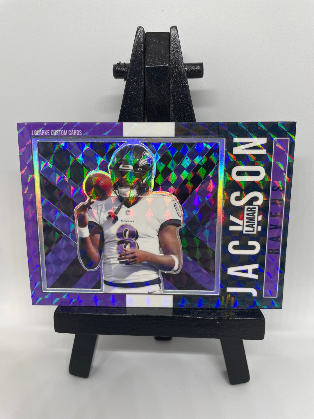Custom 1/1 Trading Card Lamar Jackson 85 Throwback - Etsy