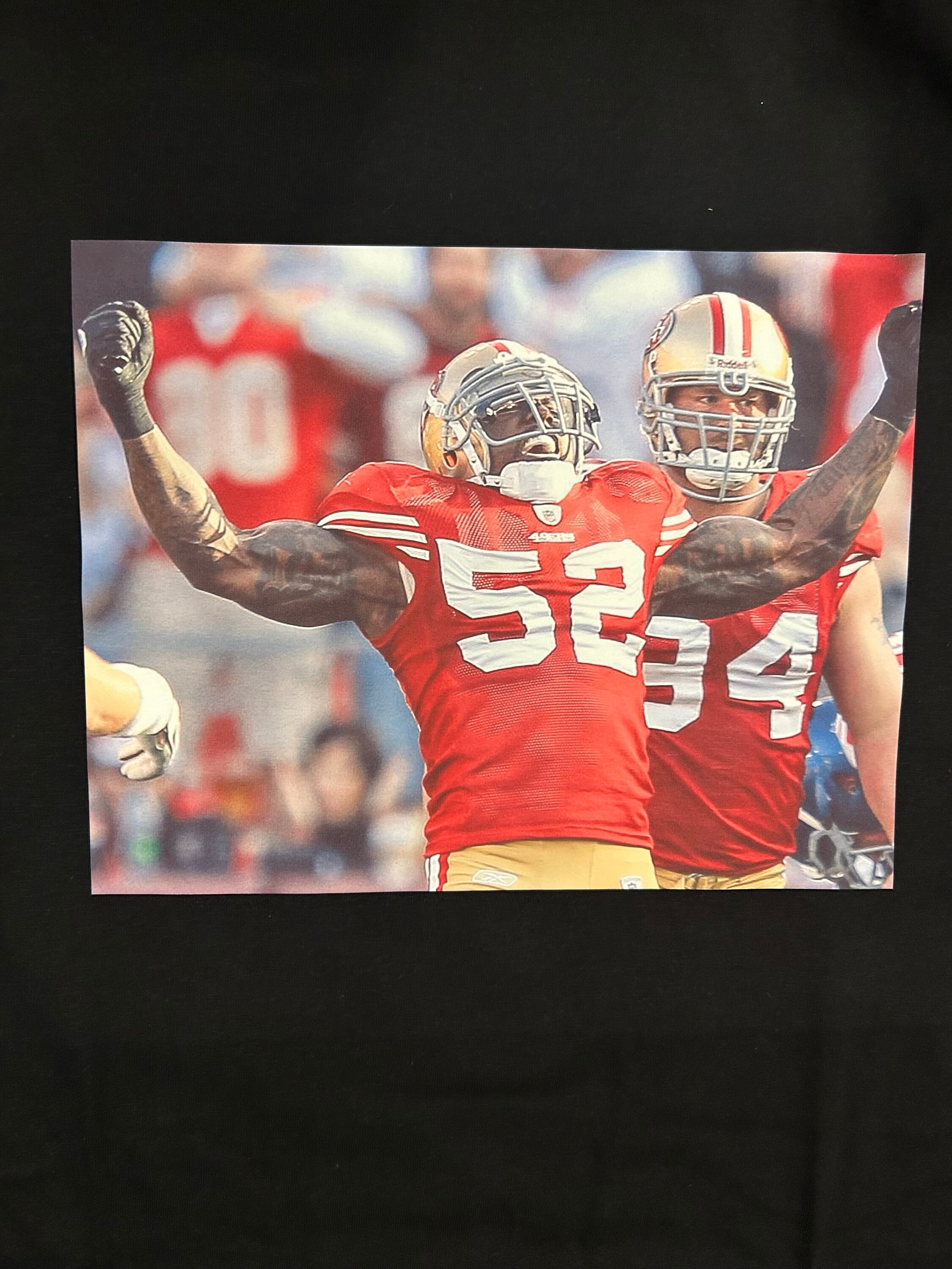 49ers Patrick Willis Flexing Premium T Shirt in Mens Sizes S-3XL in ...