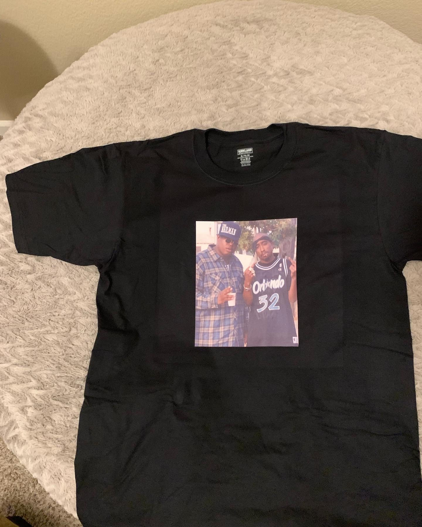 E-40 & Tupac Premium T-shirt in Mens Sizes S-3XL in Black or White ...